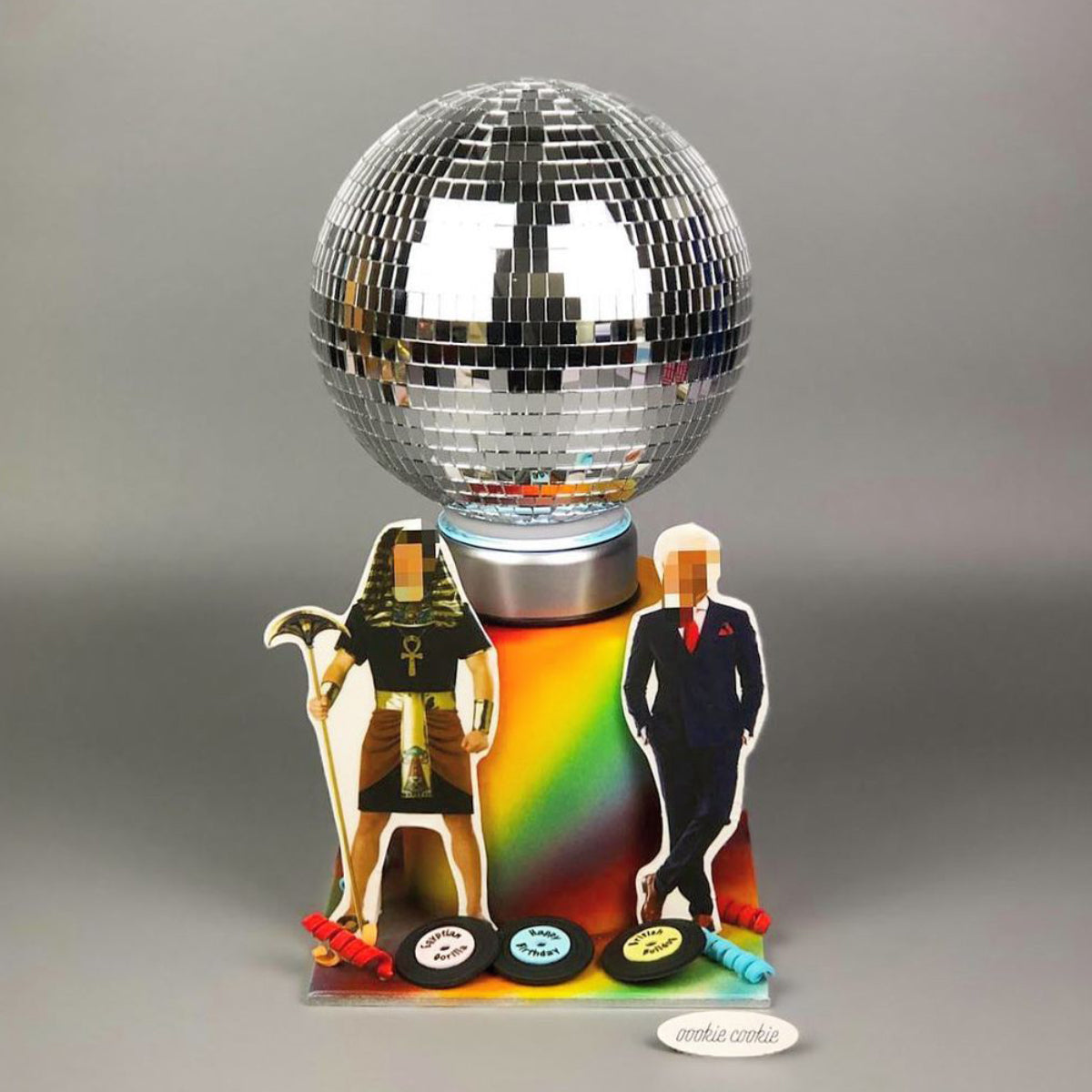 Disco Ball Cake - The Guys – Oookie Cookie