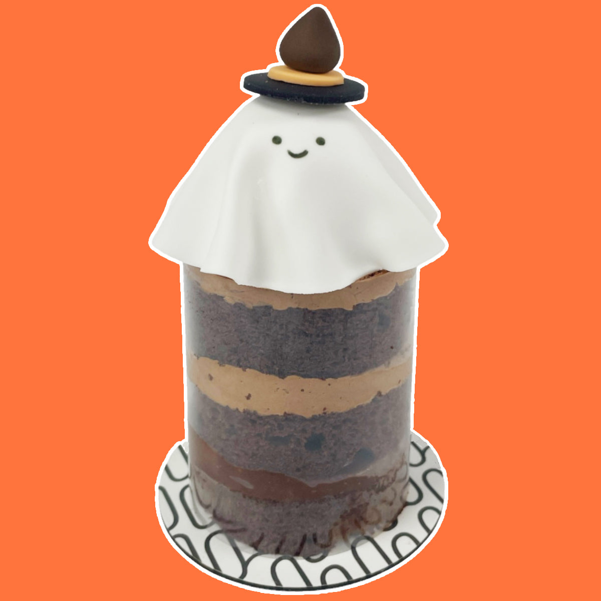Halloween Mini Cake - Boo with Hat – Oookie Cookie